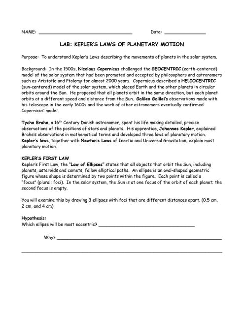 Keplers Do Now | PDF