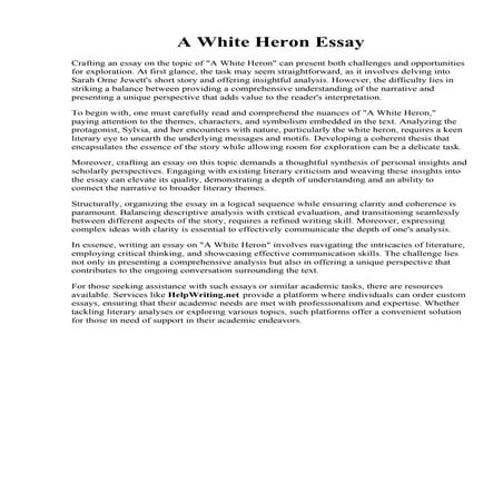 A White Heron Essay.pdf