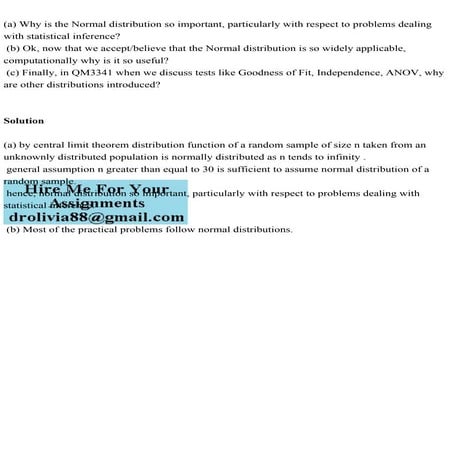 a Why Is The Normal Distribution So Important Particularly With R pdf
