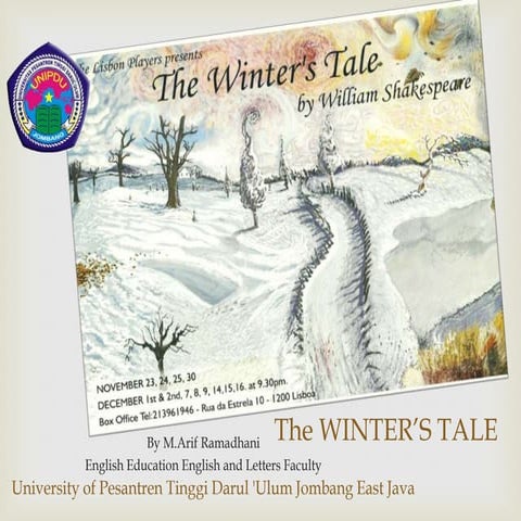 A winter’s tale presentation | PPTX | Drama | Genres