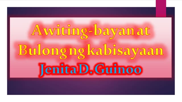Filipino 7 Awiting-Bayan at Mga Uri Nito.pptx