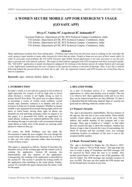 Women Safety Application Android Project | PDF