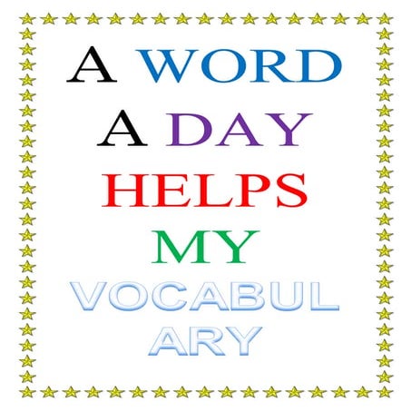 A Word A Day Helps My Vocabulary Improved! | DOCX