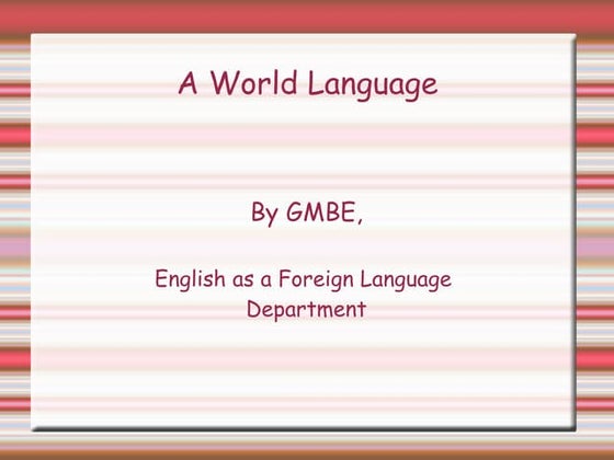 Presentation on World Language Regions | PPTX | Geography | Science