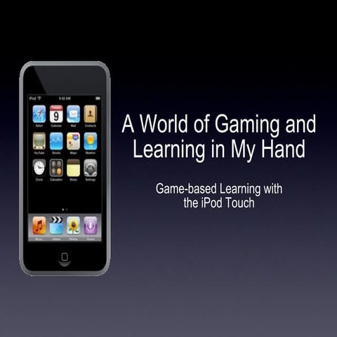 Games and Learning on the iPod Touch | PPT