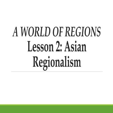 A WORLD OF REGIONS- CONTEMPORARY WORLD.pptx