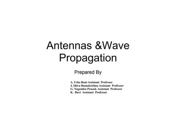 Antennas and Antenna Arrays Design and Analysis with MATLAB | PDF