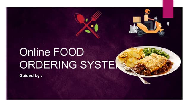 Online food ordering system project report.pdf