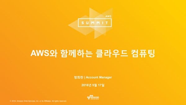 금융 분야 마이데이터 My Data 산업 도입 방안 및 Aws 활용법 고종원 Aws 어카운트 매니저 양찬욱 Kb국민