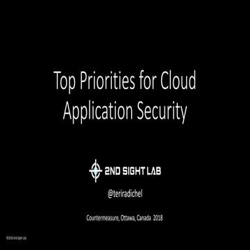 Top Priorities for Cloud Application Security | PPTX