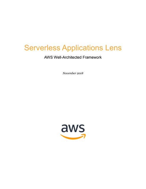 Aws Serverless Applications Lens Pdf 4515