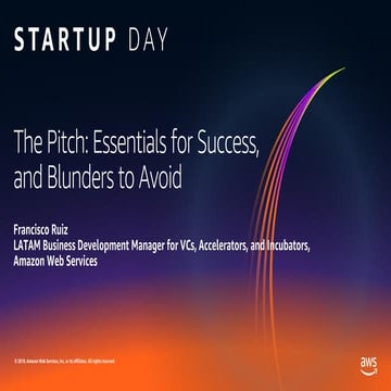 AWS Startup Day Bogotá - The Pitch | PDF