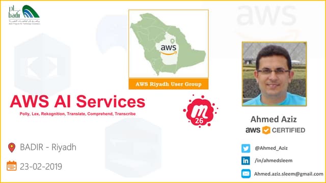Aws Ai Services Pptx Artificial Intelligence Technology And Computing