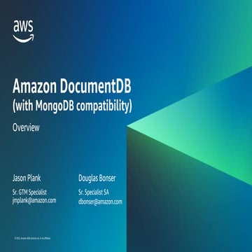 【AWS】Amazon DocumentDB (with MongoDB compatibility).pdf