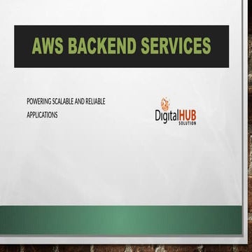 Explore Top AWS Backend Services for Developers | PPT