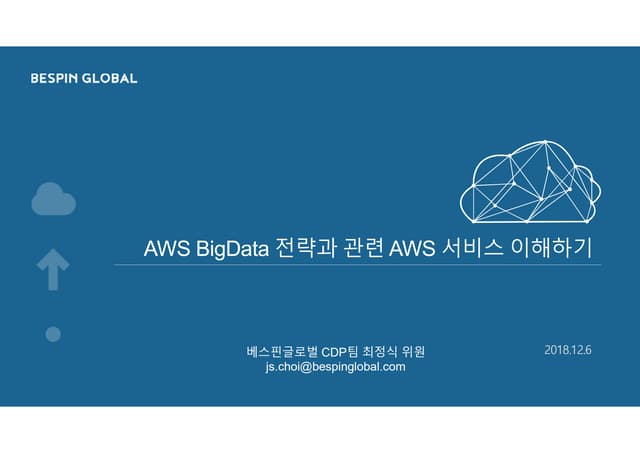 Aws Bigdata 전략과 관련 Aws 서비스 이해하기 Ppt