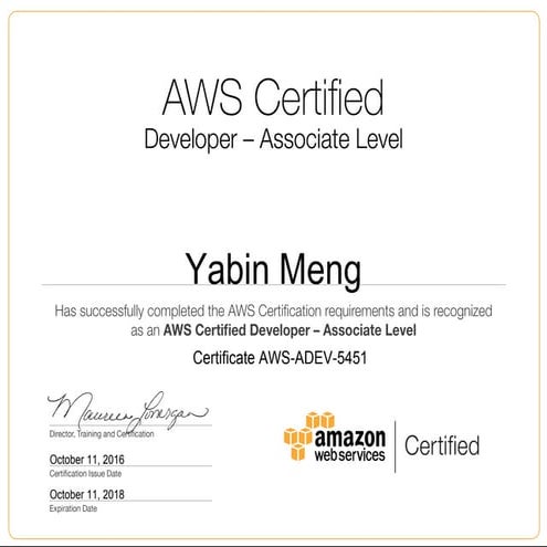 AWS Certified Developer - Associate Level | PDF