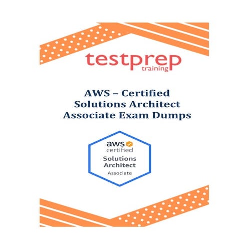Aws Certified Solutions Architect Associate Exam Dumps Pdf