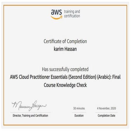 AWS Cloud Practitioner Essentials (Second Edition) (Arabic) Final Course Knowledge Check .pdf