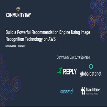 Aws community day keynote | PPT