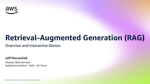 AI presentation and introduction - Retrieval Augmented Generation RAG 101 | PDF