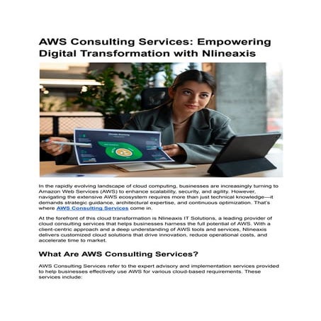AWS Consulting Services: Empowering Digital Transformation with Nlineaxis | PDF