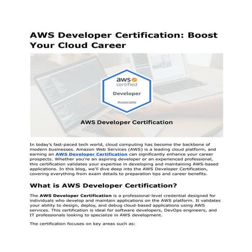 AWS Developer Certification_ Boost Your Cloud Career.pptx