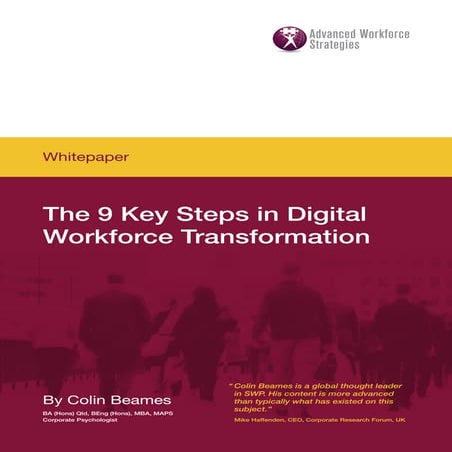 The 9 Key Steps in Digital Workforce Transformation | PDF