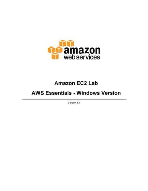 Amazon AWS Free-Tier | PPT