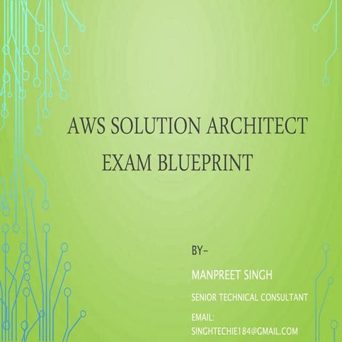 Aws exam blue print | PPT