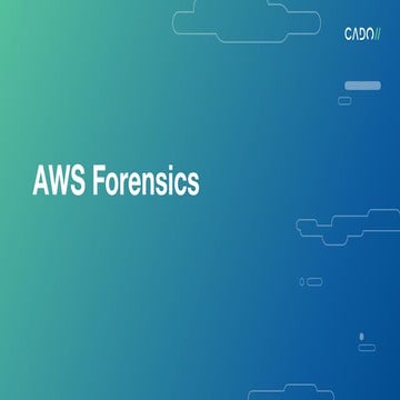 AWS Forensics | PDF | Cloud Computing | Internet