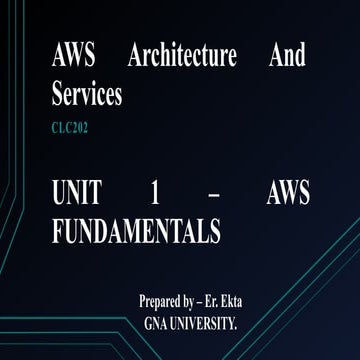 PPT on AWS Architecture and Services.pptx