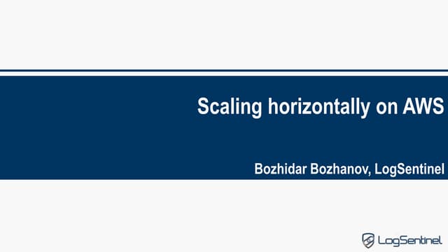 Scaling Horizontally On Aws Ppt