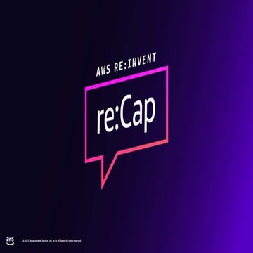 AWS ReInvent 2023 Recap: AWS User GroupKolkata | PPT