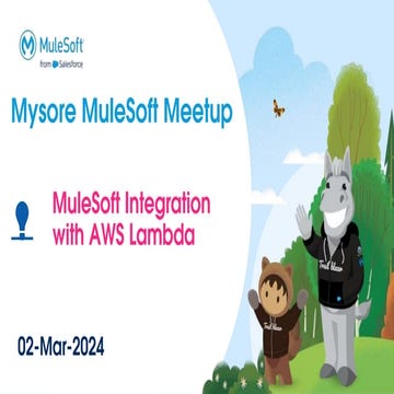 Mulesoft Integration With Aws Lambda [serverless Function] Mulesoft Mysore Meetup 44 Pptx