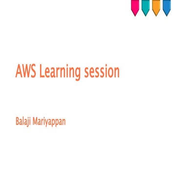 Aws Learning Sessoin Bm Ppt