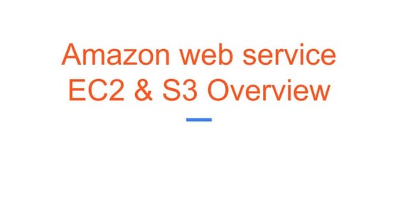 Amazon Web services architecture and components | PPT