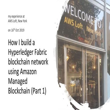 How I Build A Hyperledger Fabric Blockchain Network Using Amazon