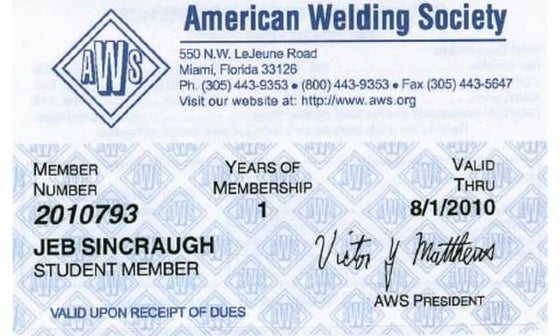 AWS Welding Fundamentals Program Certificate | PDF