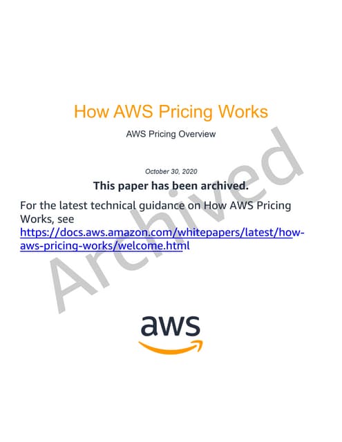 AWS Cloud Cost Optimization Presentation.pptx | Cloud Computing | Internet