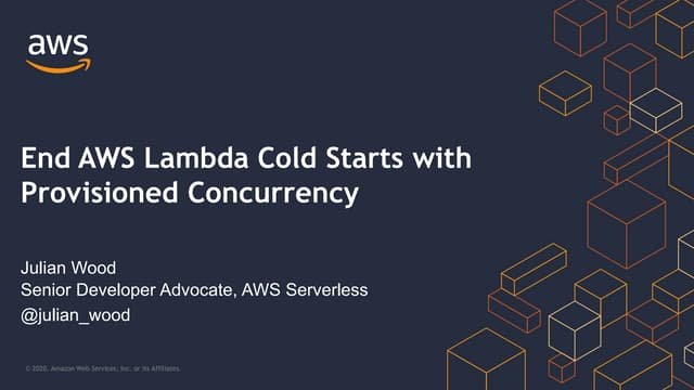 End Aws Lambda Cold Starts With Provisioned Concurrency Ppt