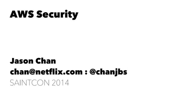Amazon Web Services Security | PPT Amazon Web Services Security | PPT