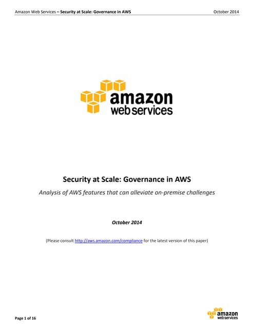 Unravelling Cloud Security Posture Management using AWS Security Hub | PPTX | Cloud Computing ...