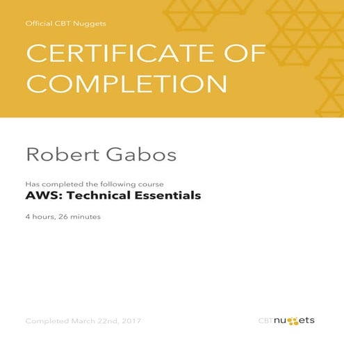 CBT Nuggets - AWS Technical Essentials | PDF