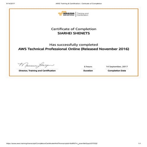 Aws technical professional online | PDF