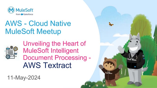 Mulesoft Integration With Aws Textract Calling Aws Textract Api Aws Cloud Native Meetup 4