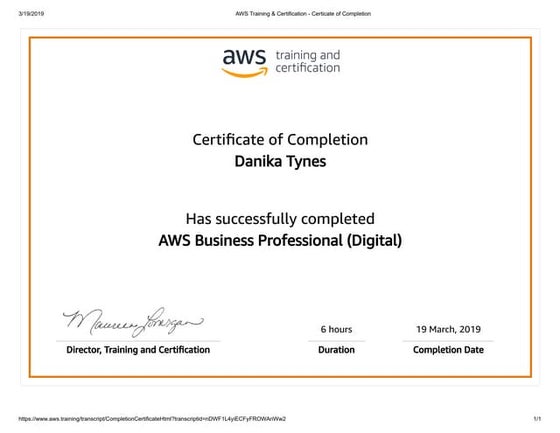 Introduction to AWS Cloud - AWS Certification Completion | PDF | Cloud Computing | Internet