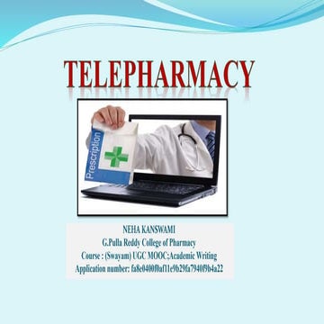 Telepharmacy | PPTX