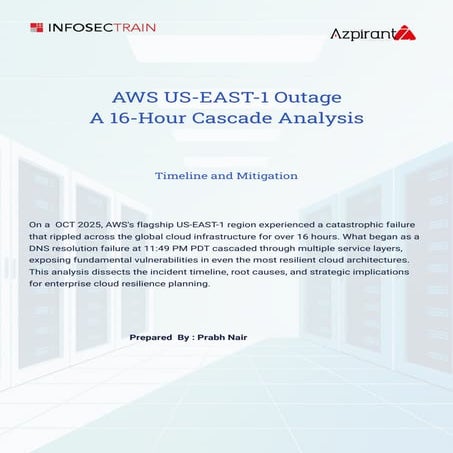 AWS US-EAST-1 Outage: A 16-Hour Cascade Analysis | PDF
