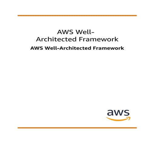 Aws Well Architected Framework Pdf